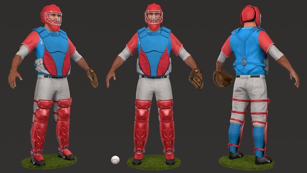 3D Baseball Catchers model - TurboSquid 1807520