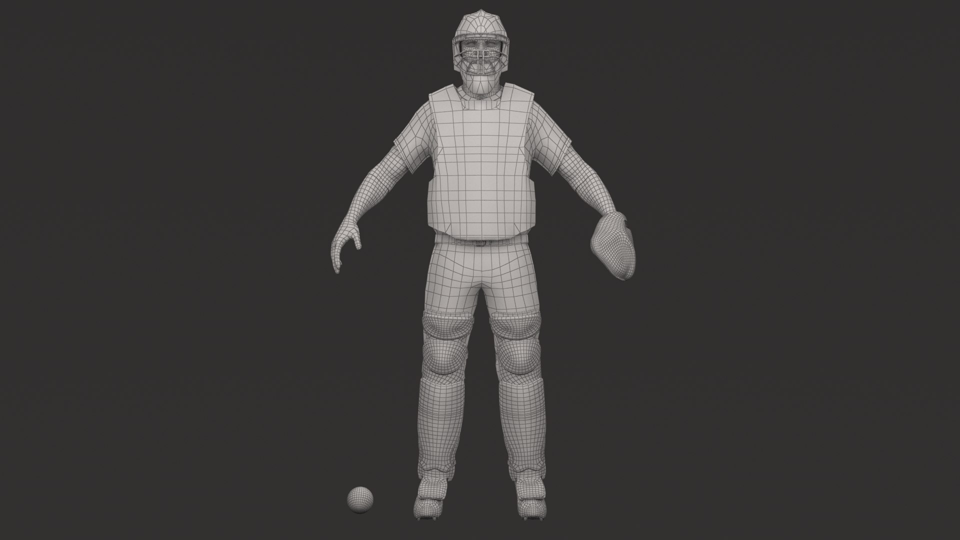 3D Baseball Catchers model - TurboSquid 1807520