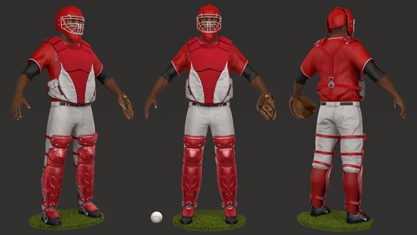3D Baseball Catchers model - TurboSquid 1807520