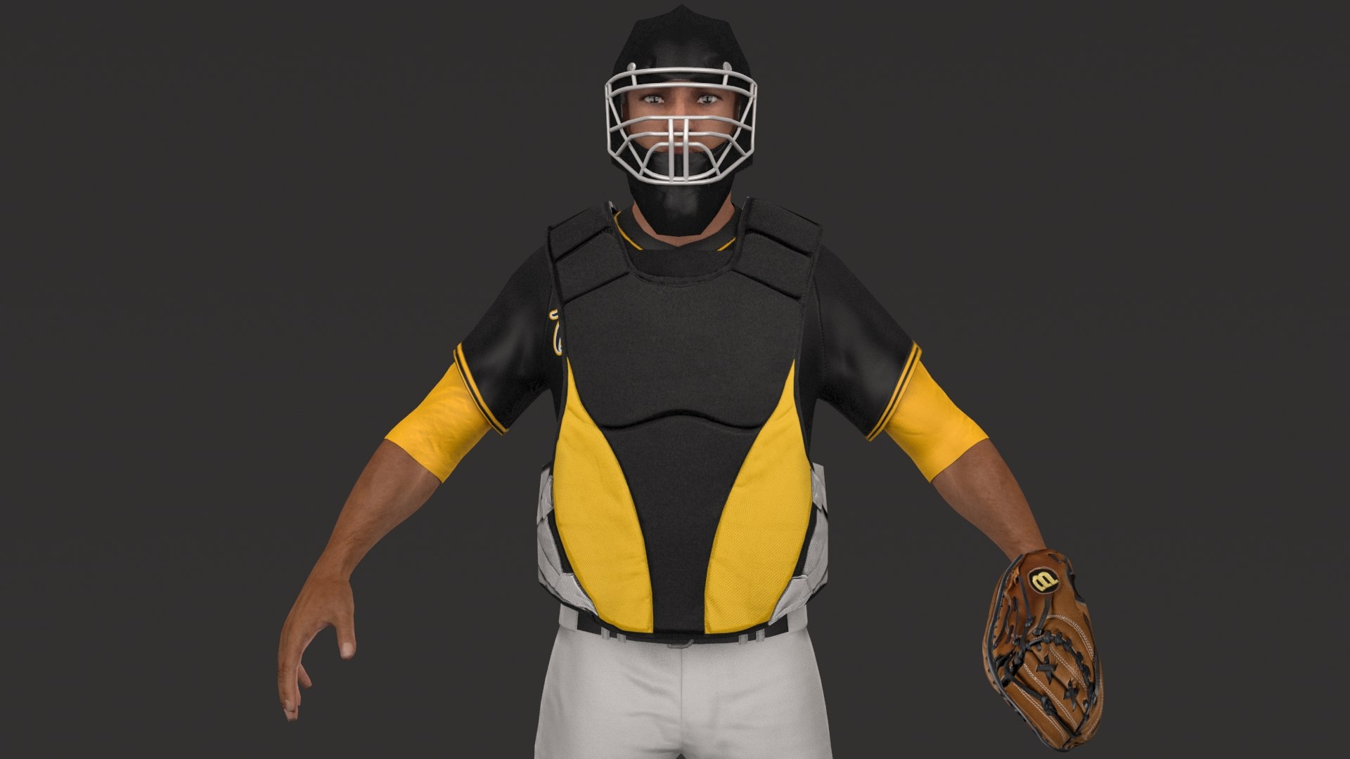 3D Baseball Catchers Model - TurboSquid 1807520