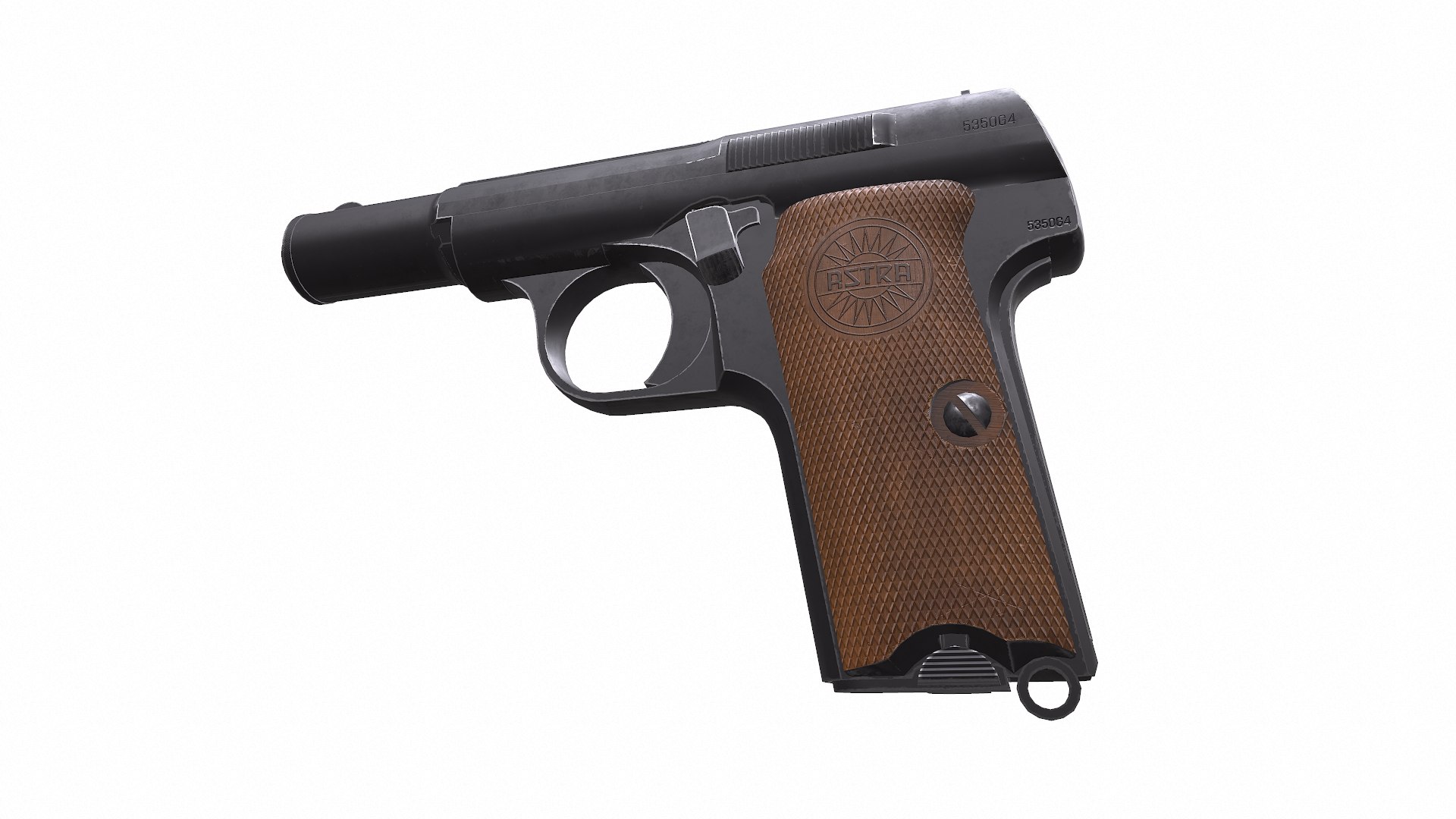 3D Astra 300 Semi-automatic Pistol Low-poly PBR - TurboSquid 2348527