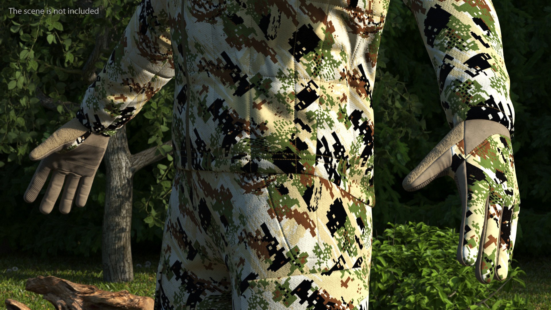 3D Hunting Suit Forest Camo Model - TurboSquid 1958280