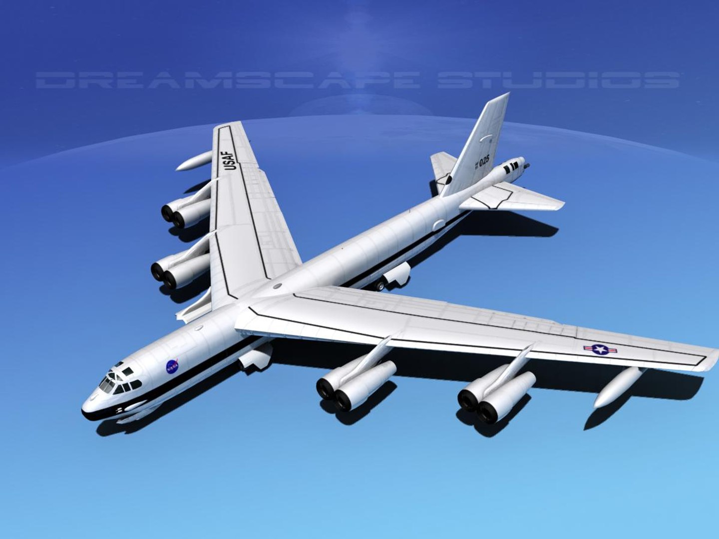 Boeing B-52 Stratofortress Bomber 3ds