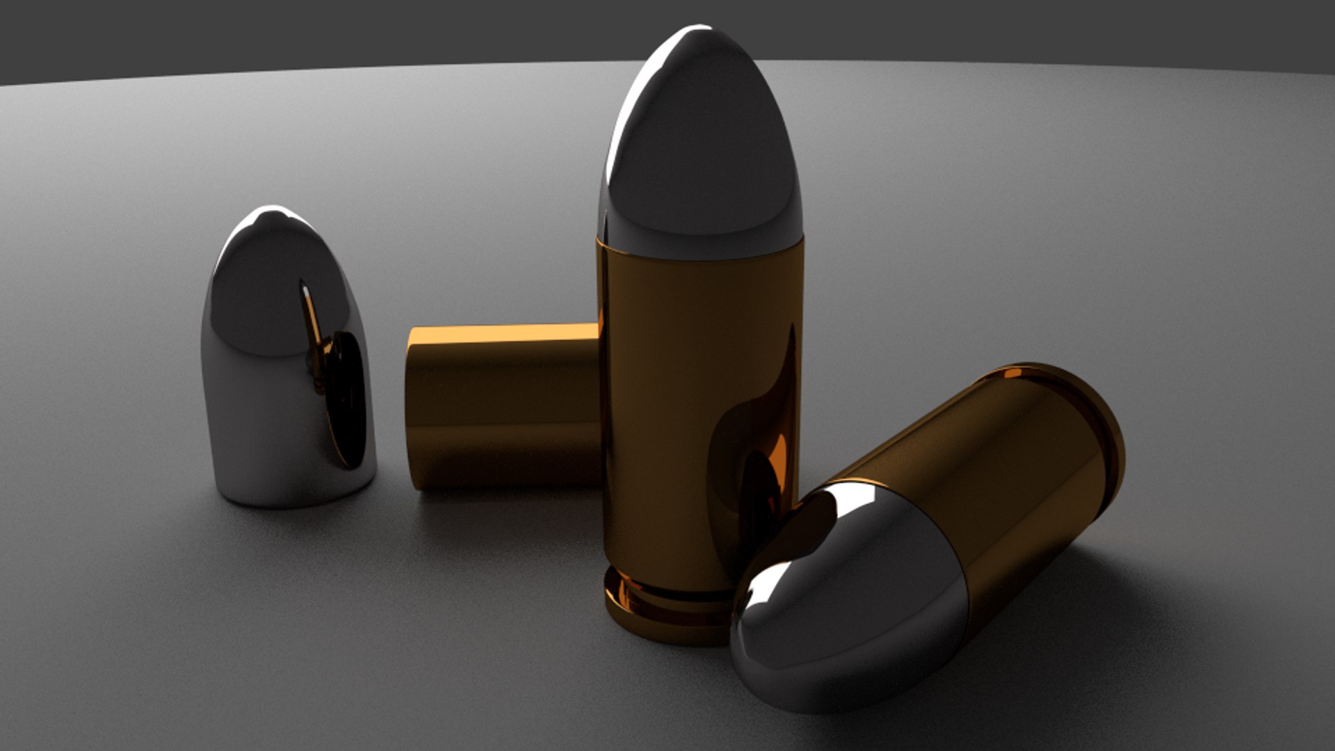 9mm Bullet 3d Model