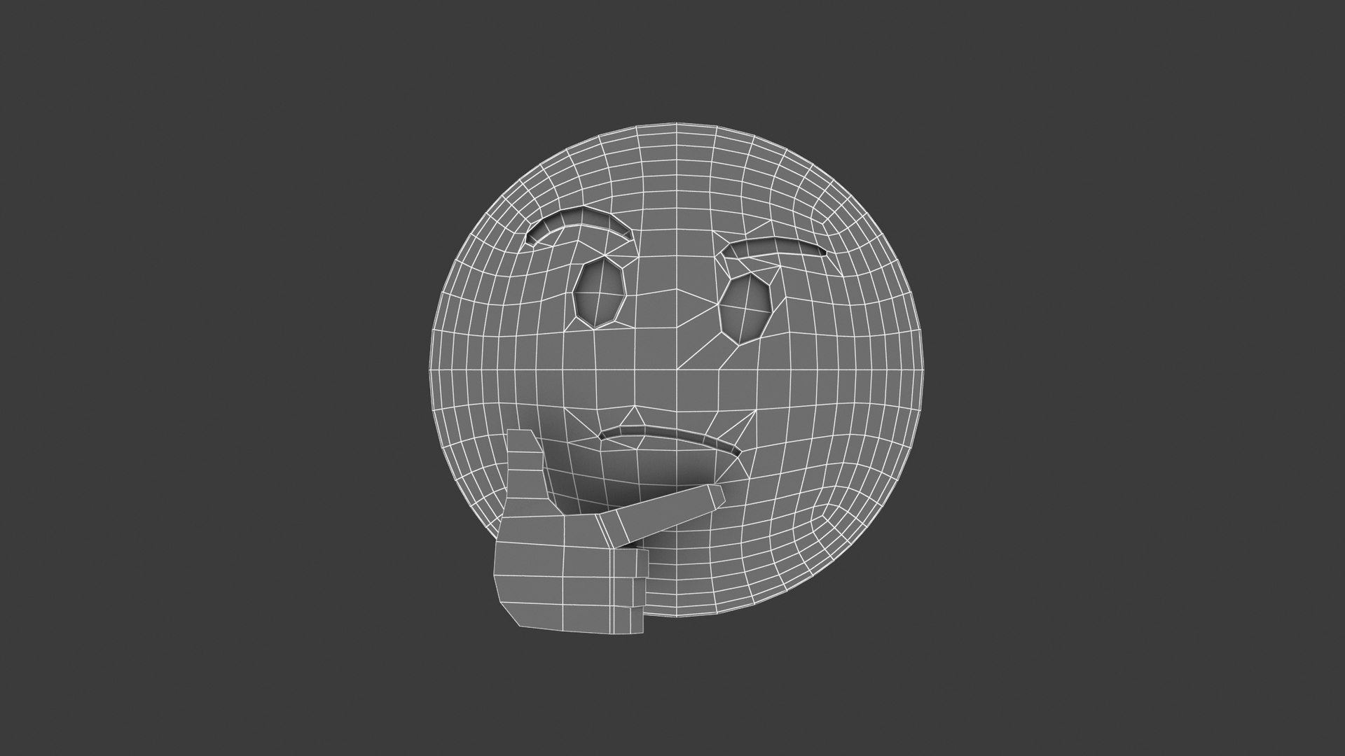 3D Apple Thinking Face Model - TurboSquid 1734715