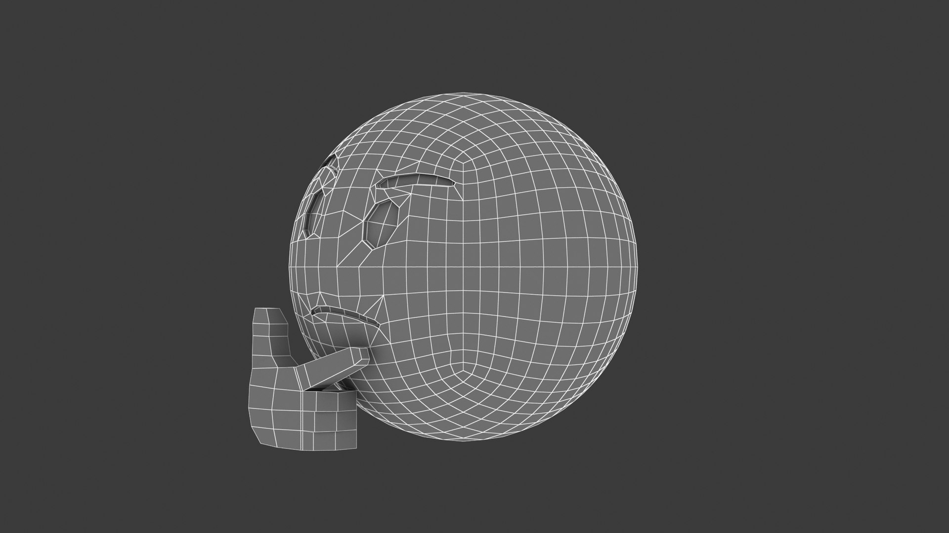 3D Apple Thinking Face Model - TurboSquid 1734715