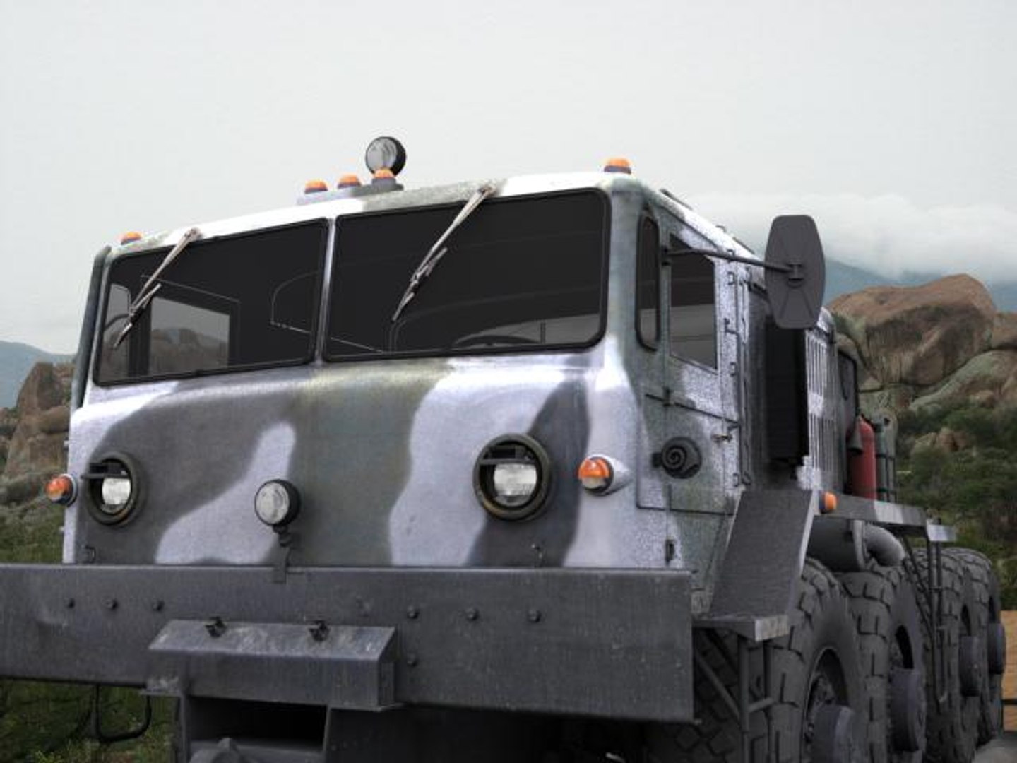 3d Maz Soviet Military Model