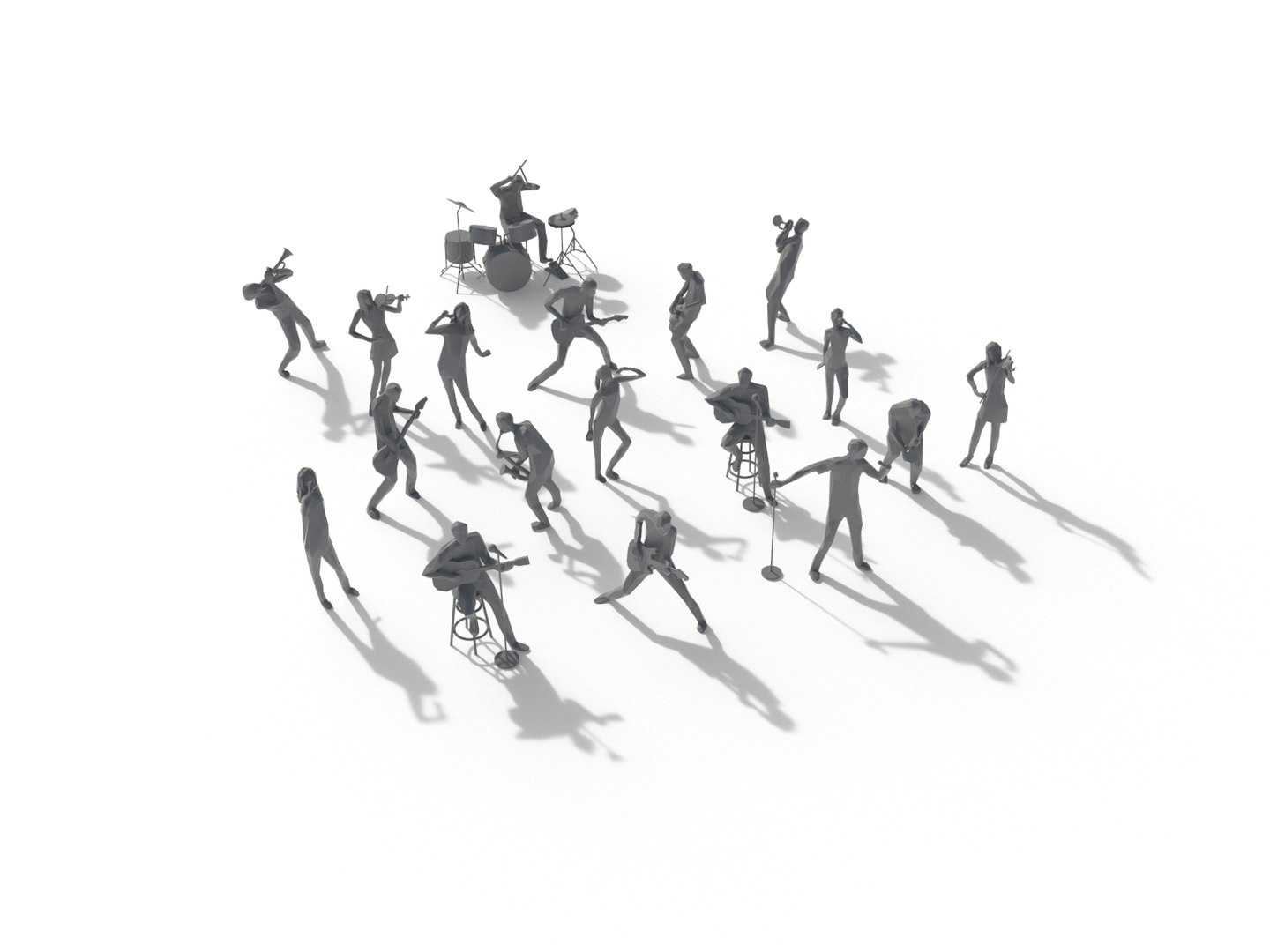 3D Model People Music - TurboSquid 1329236