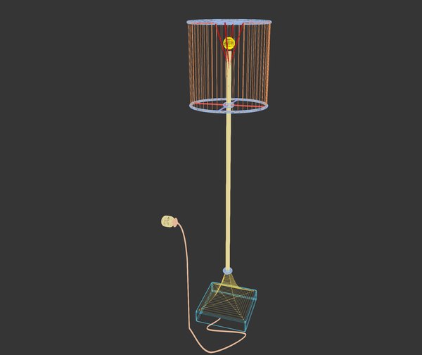 Vintage standing lamp light 3D model - TurboSquid 1534622