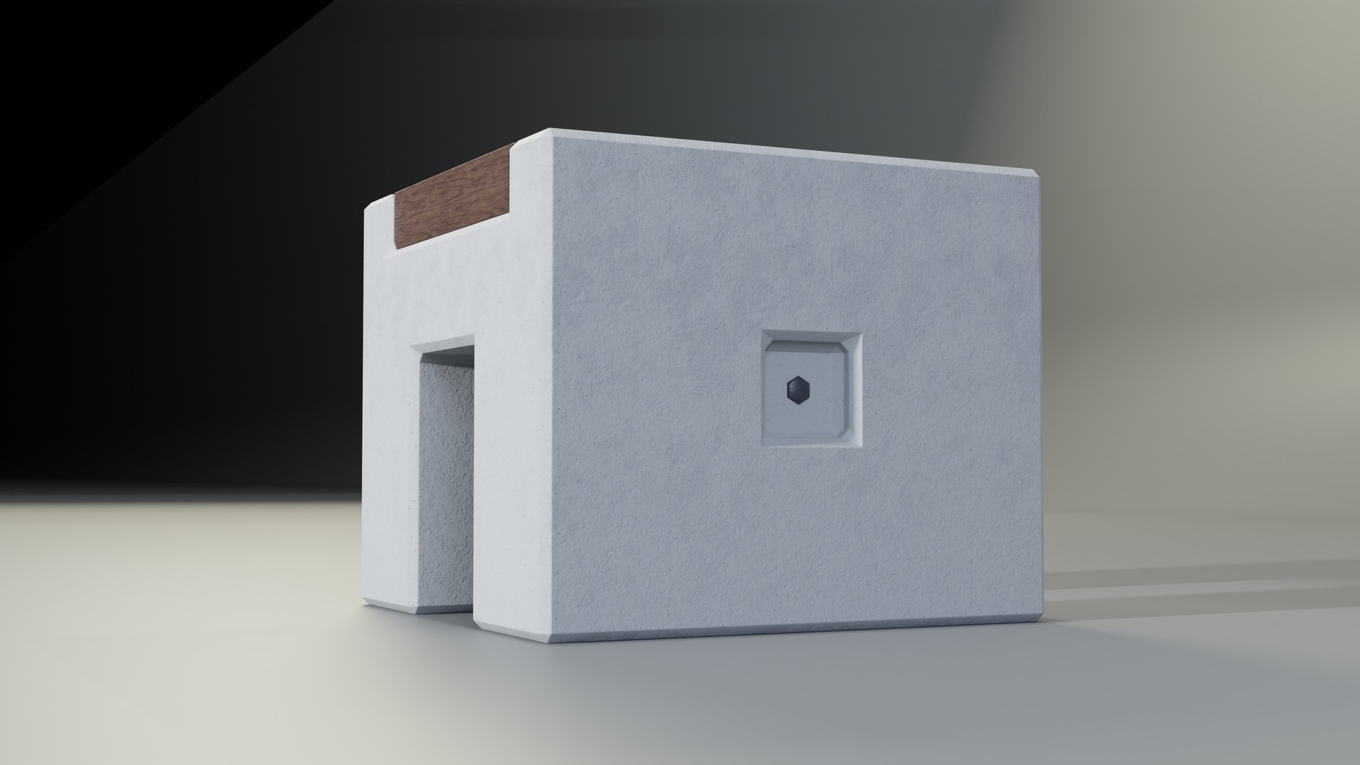 3D Concrete Bench - Type 3A Short - TurboSquid 1839793