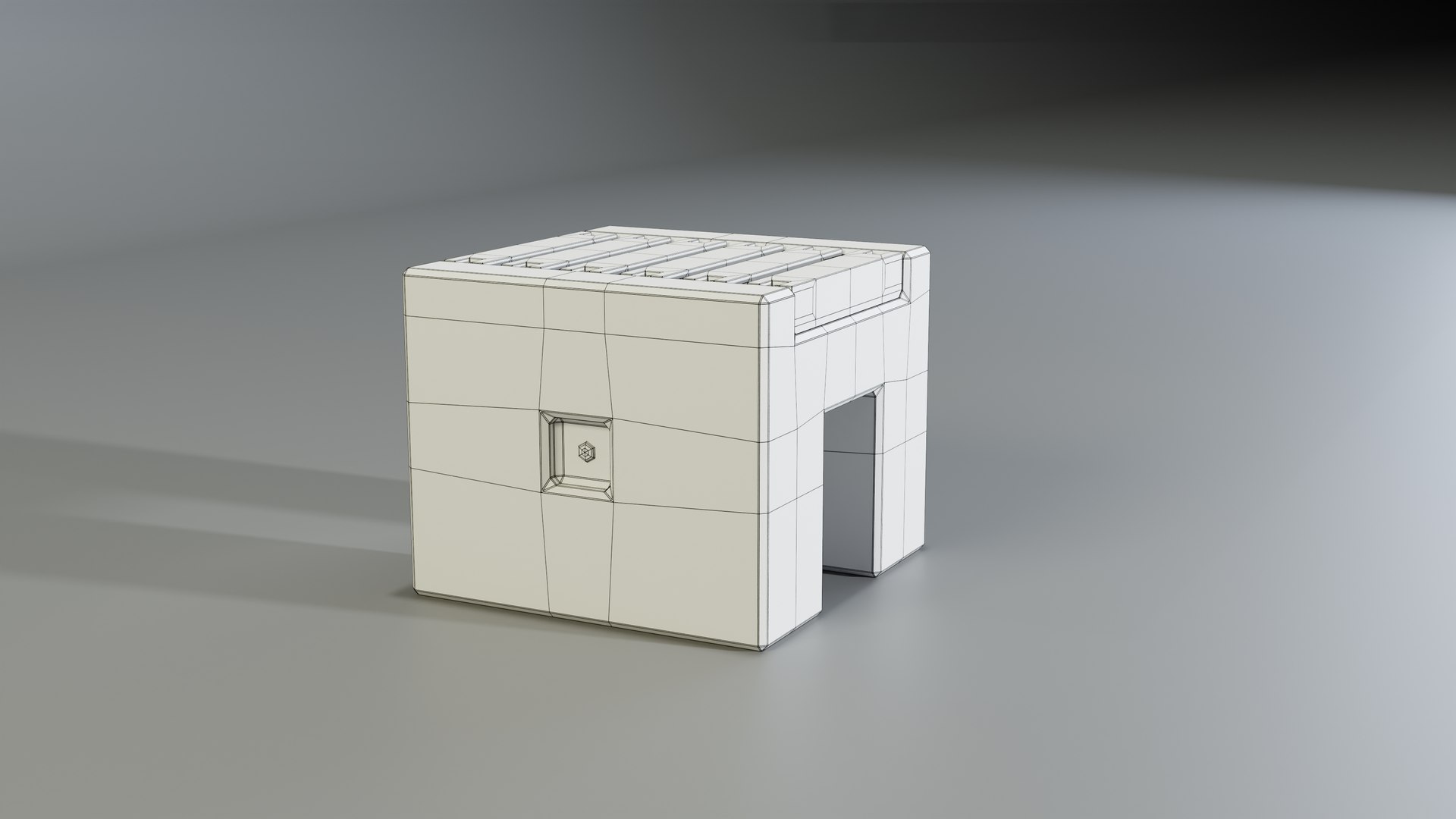 3D Concrete Bench - Type 3A Short - TurboSquid 1839793