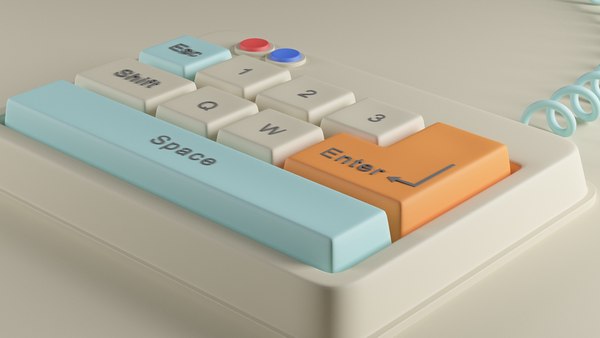 3D Cartoon Keyboard - TurboSquid 2028115
