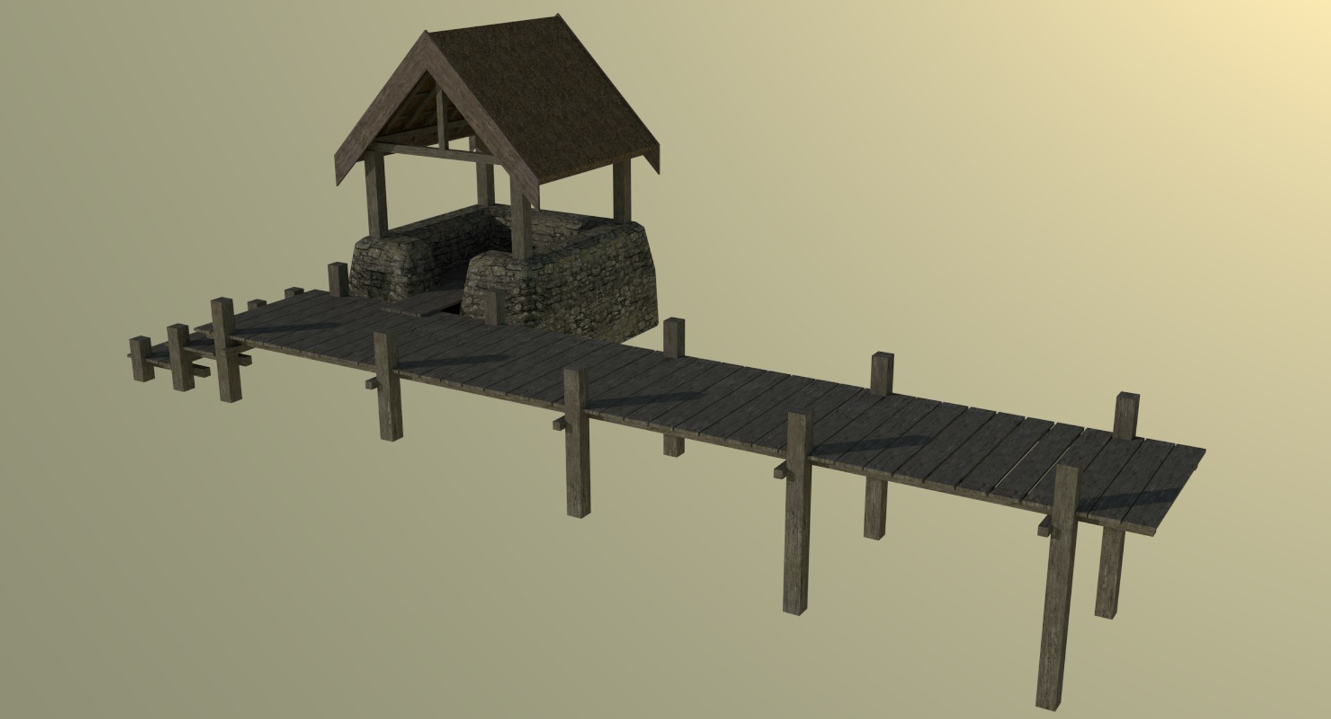viking dock 3d model
