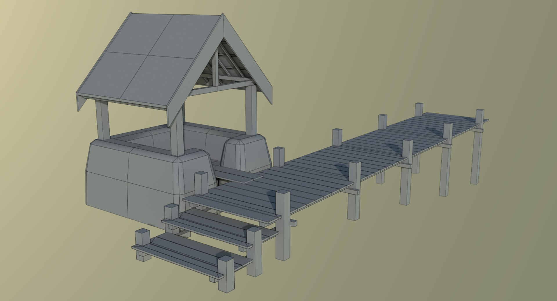 viking dock 3d model
