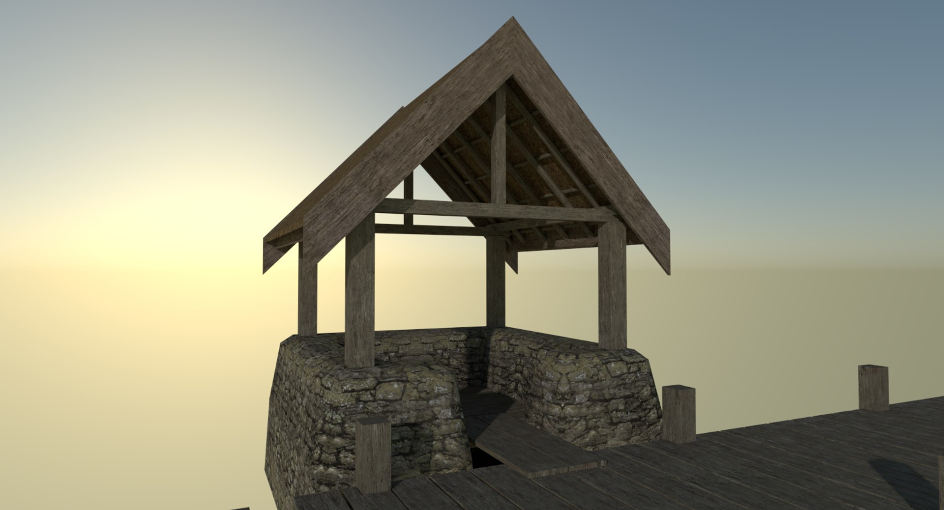 viking dock 3d model