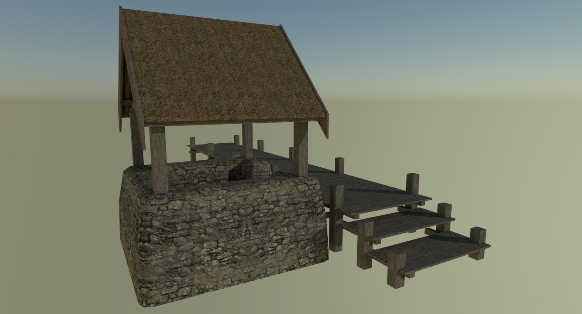 viking dock 3d model