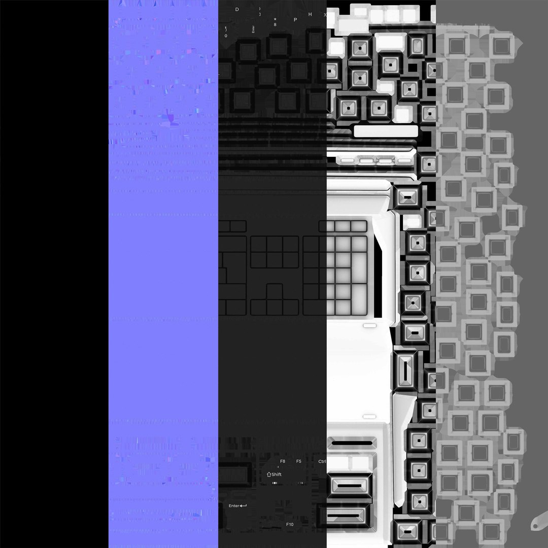 3D Computer Desktop Type 02 Device and Box Clean and Generic Label ...