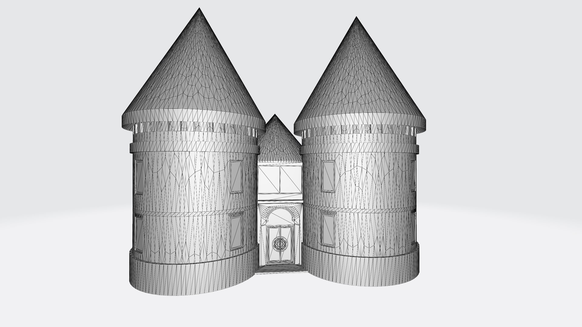 3D Model Medieval Minimalist Castle 3D Model 2 - TurboSquid 2074982