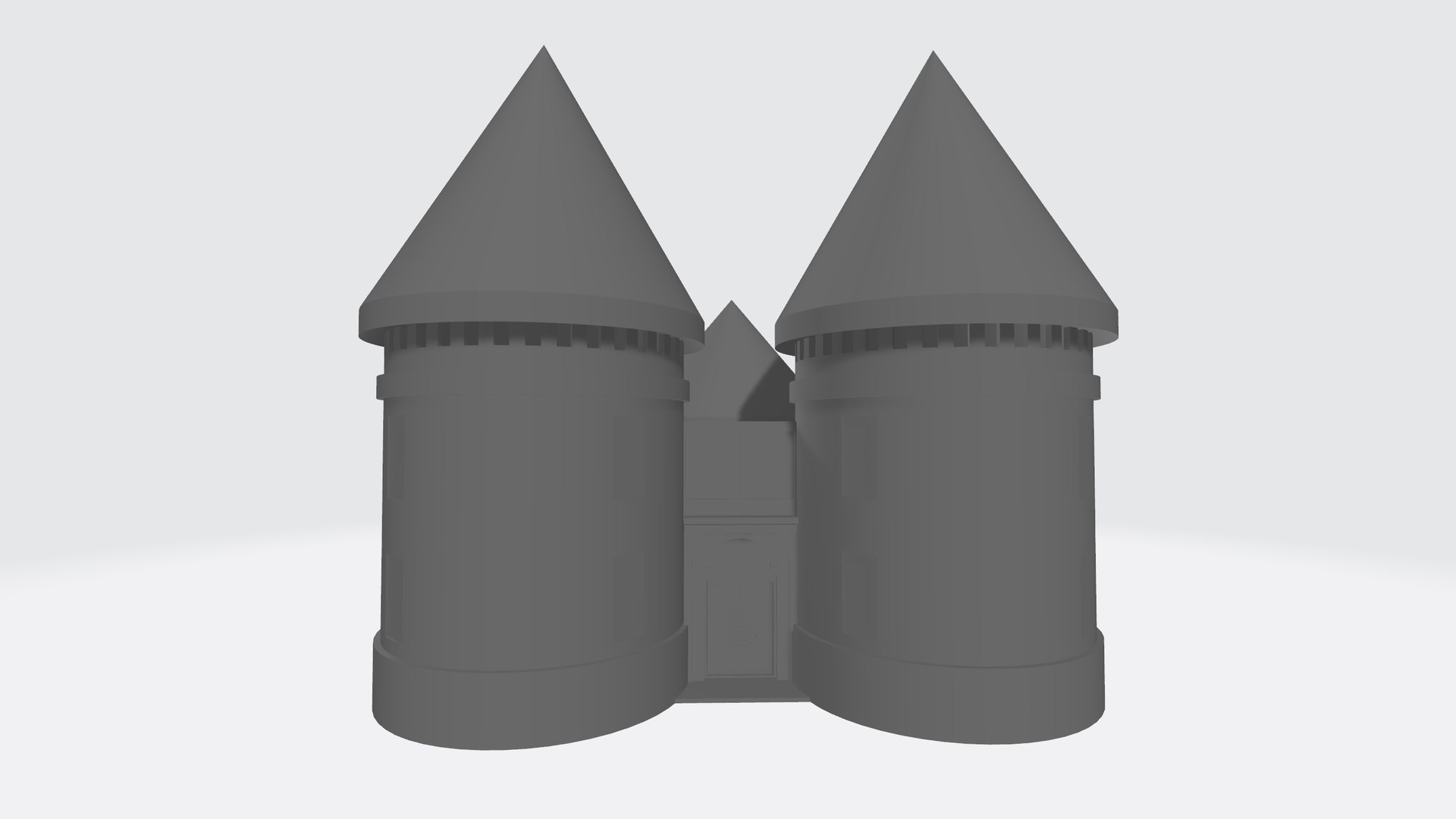 3D Model Medieval Minimalist Castle 3D Model 2 - TurboSquid 2074982