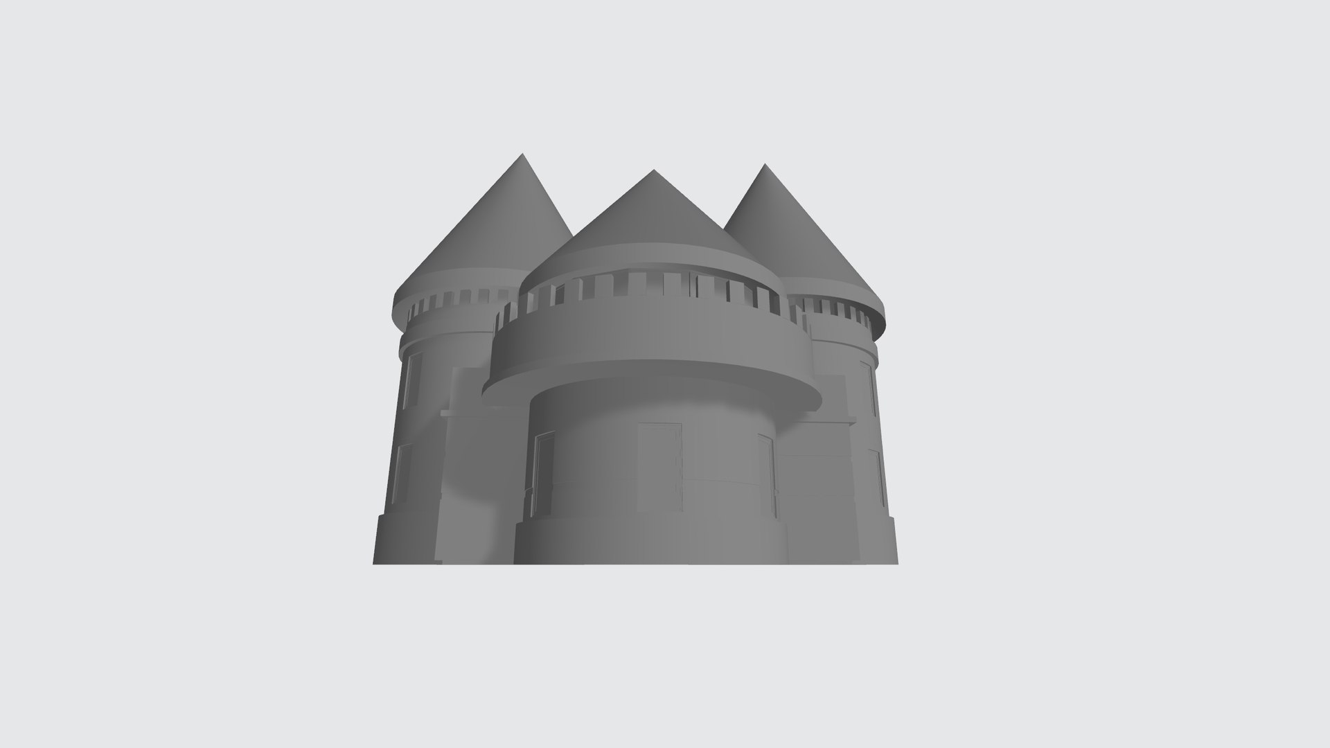 3D Model Medieval Minimalist Castle 3D Model 2 - TurboSquid 2074982