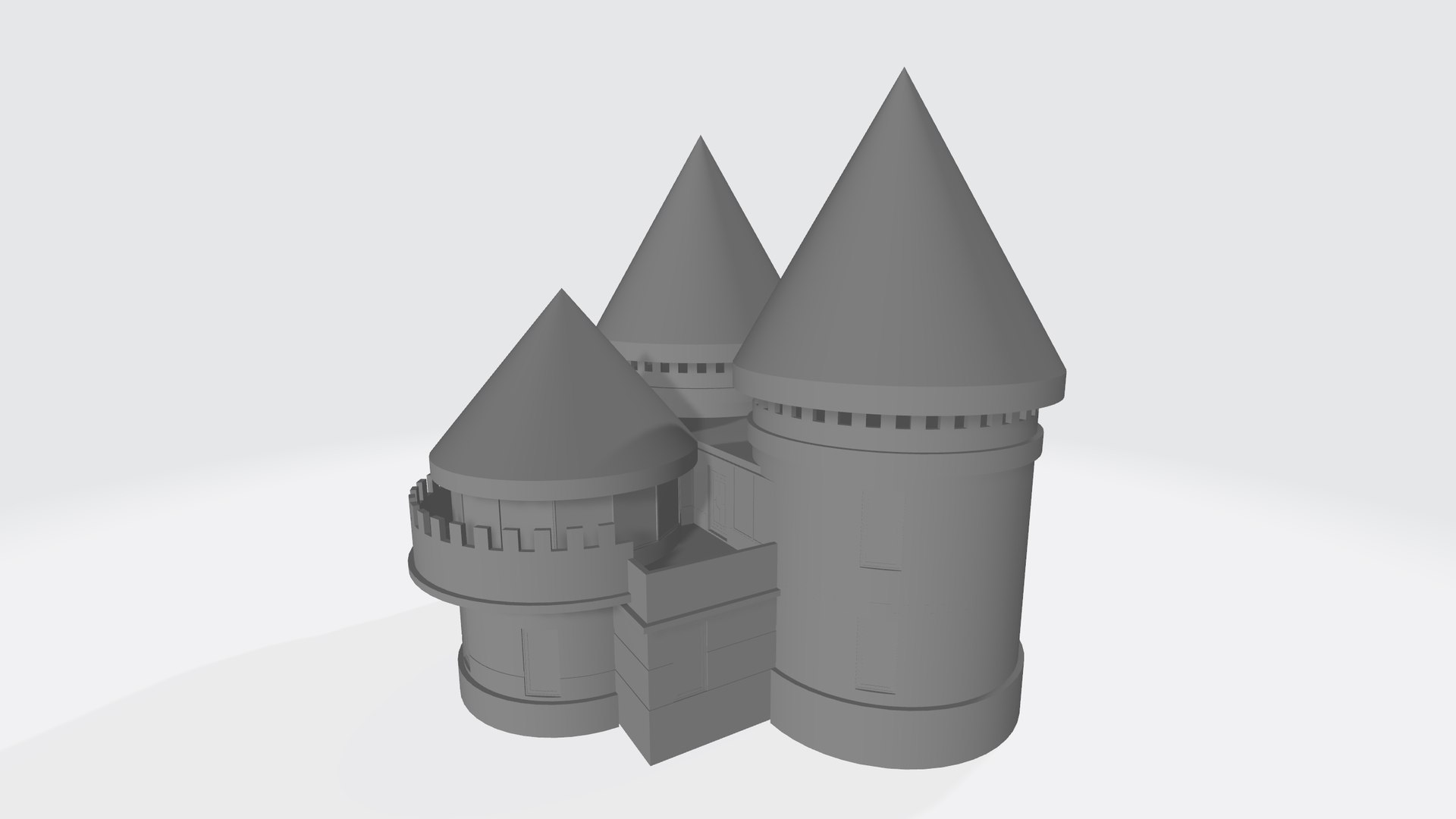 3D Model Medieval Minimalist Castle 3D Model 2 - TurboSquid 2074982