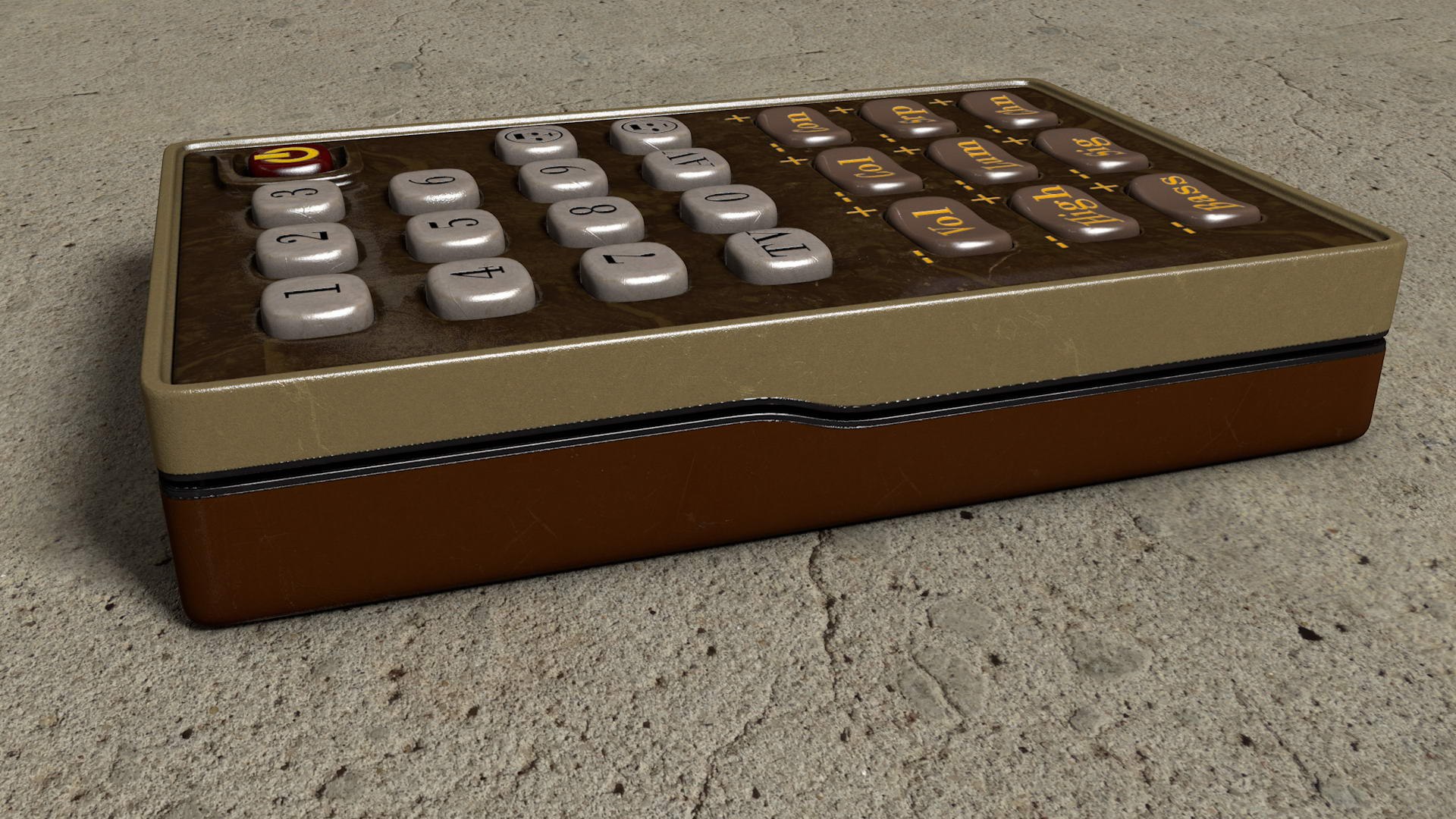 3D Vintage Tv Remote Control - TurboSquid 1217557