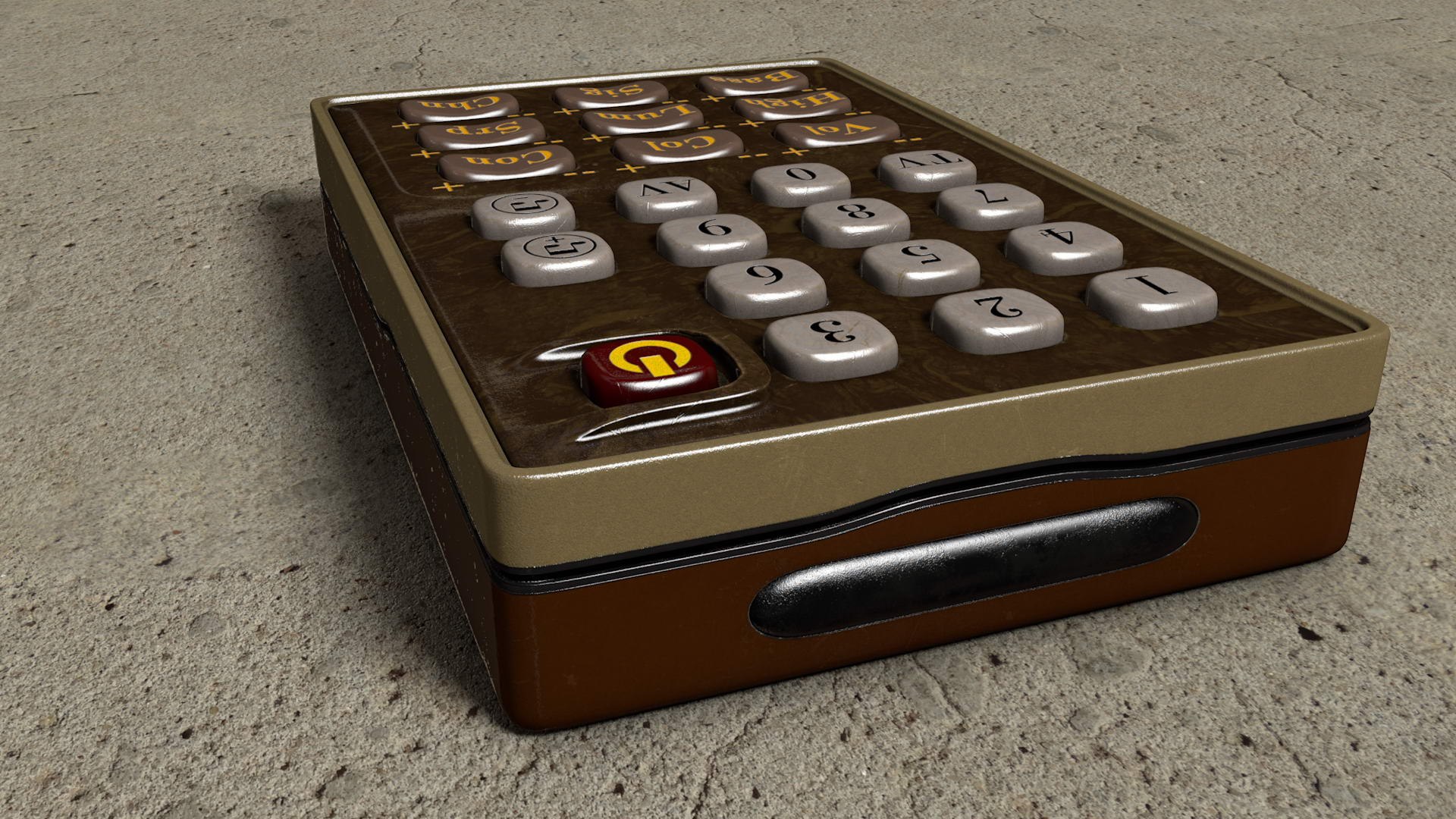 3D Vintage Tv Remote Control - TurboSquid 1217557