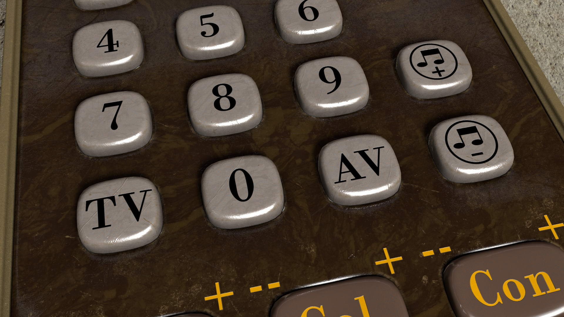 3D Vintage Tv Remote Control - TurboSquid 1217557