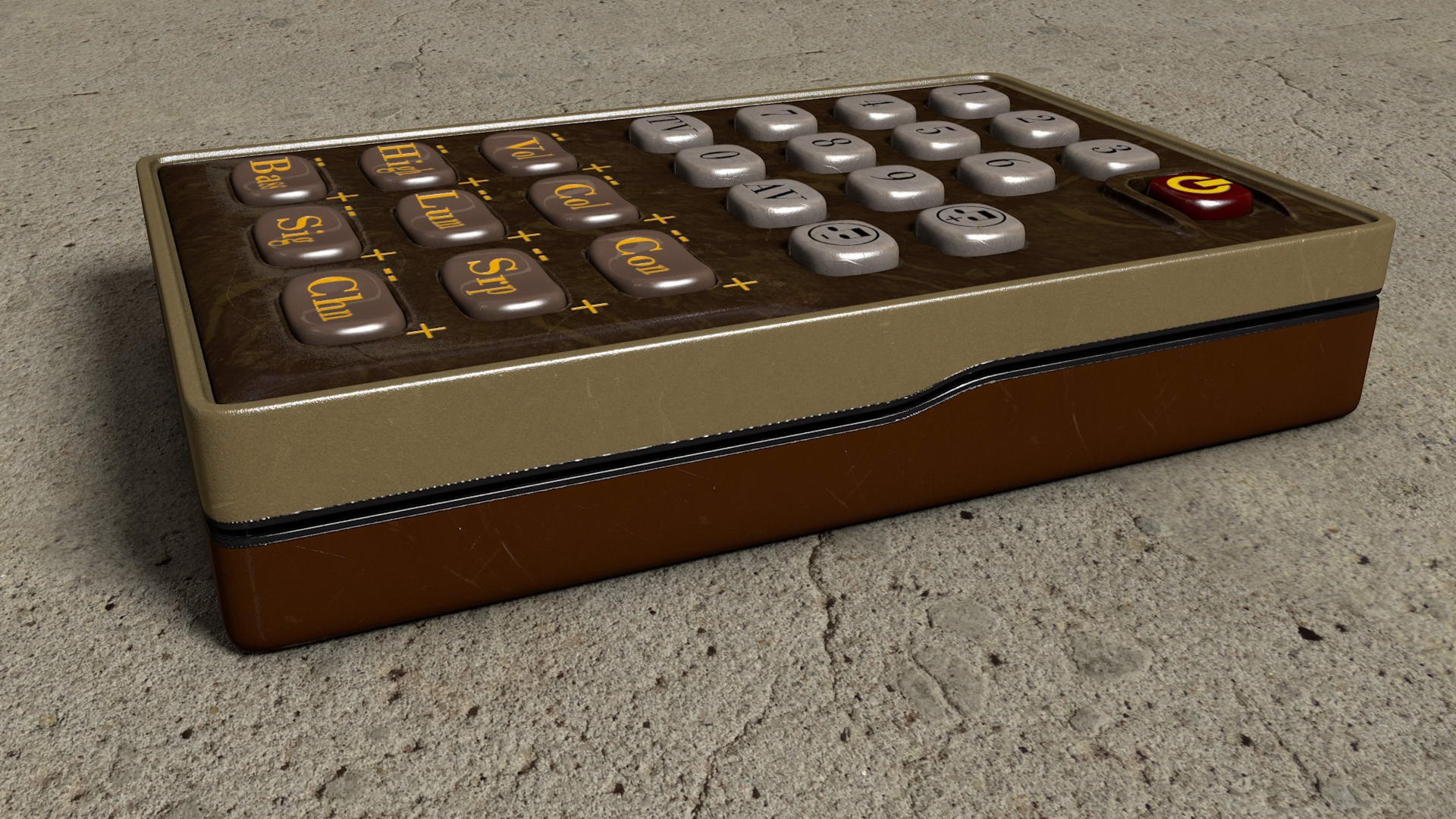 3D Vintage Tv Remote Control - TurboSquid 1217557