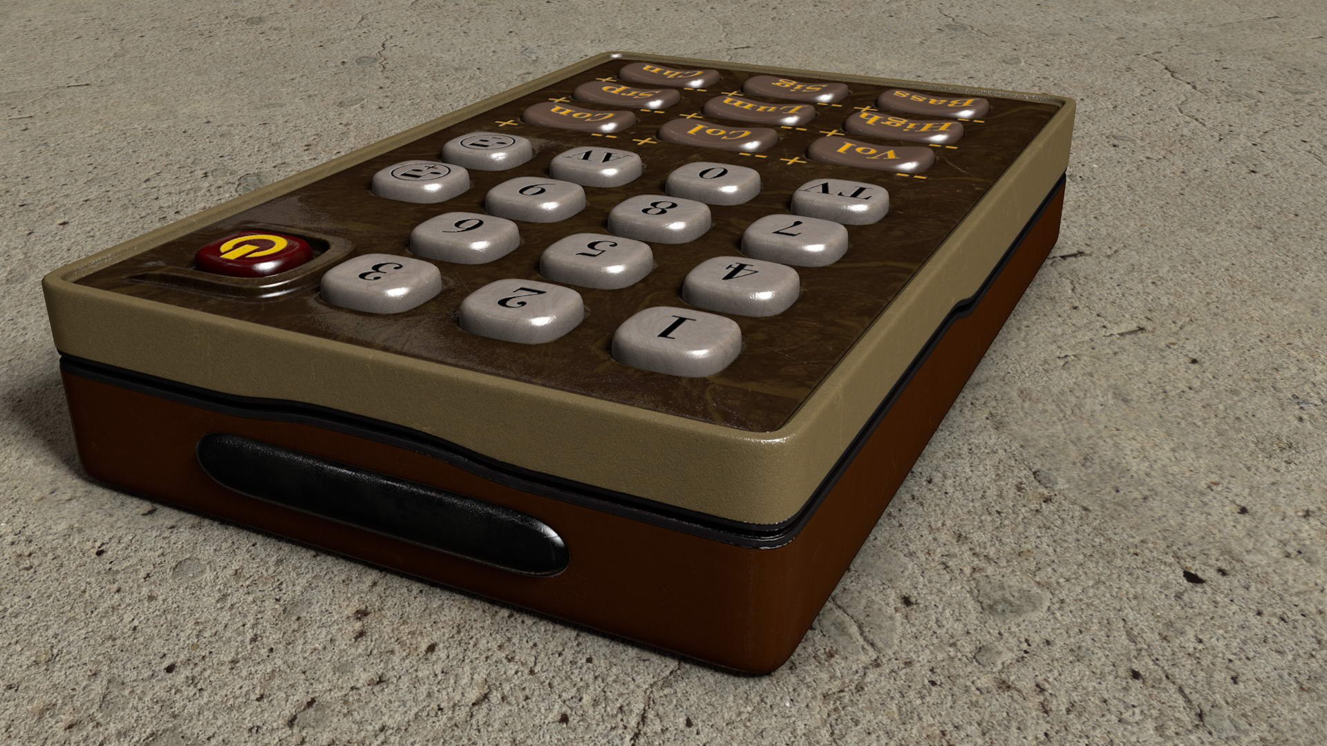 3D Vintage Tv Remote Control - TurboSquid 1217557
