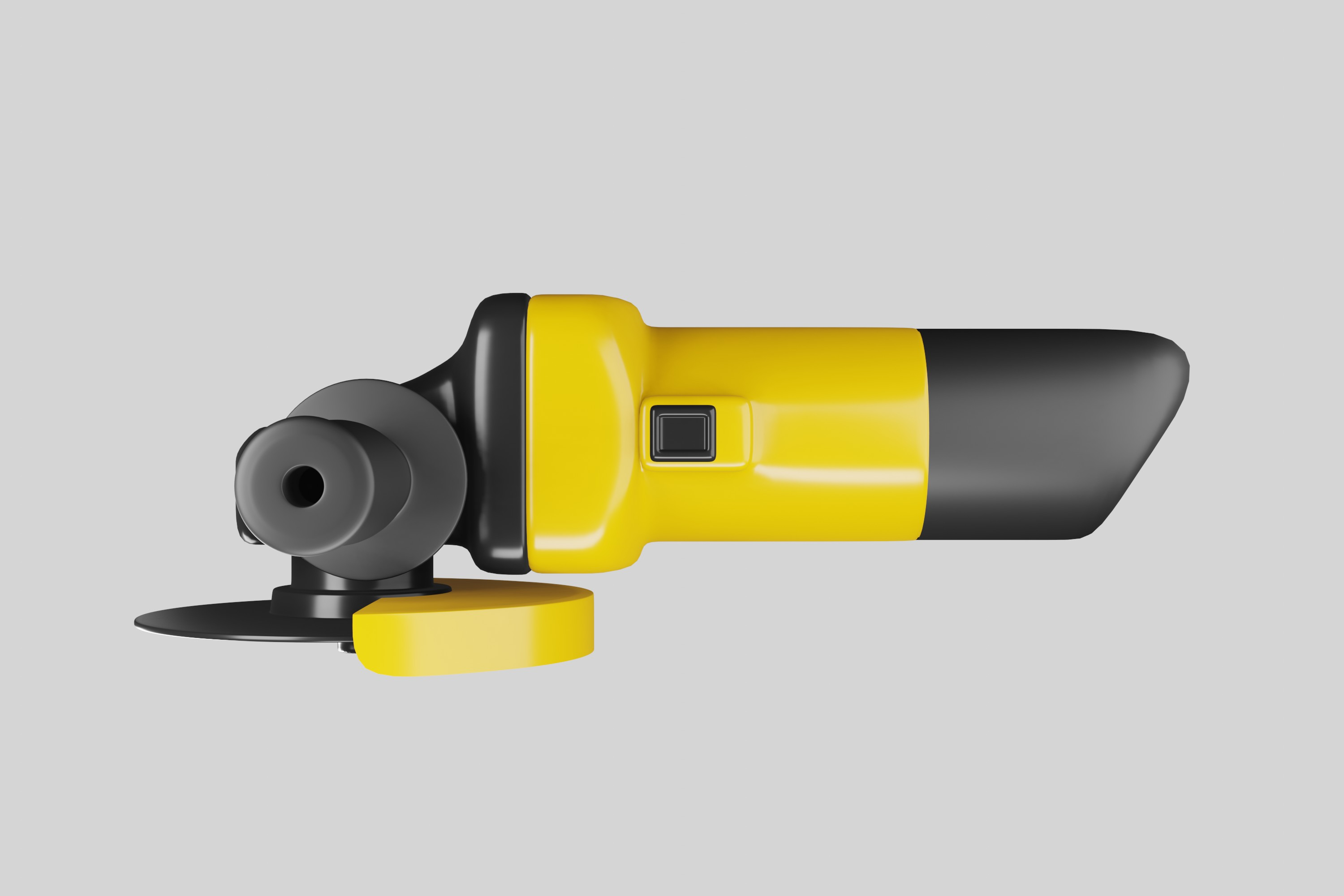 Yellow angle grinding machine tool 3D - TurboSquid 2012107