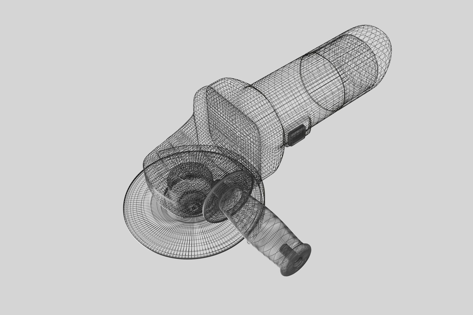 Yellow angle grinding machine tool 3D - TurboSquid 2012107