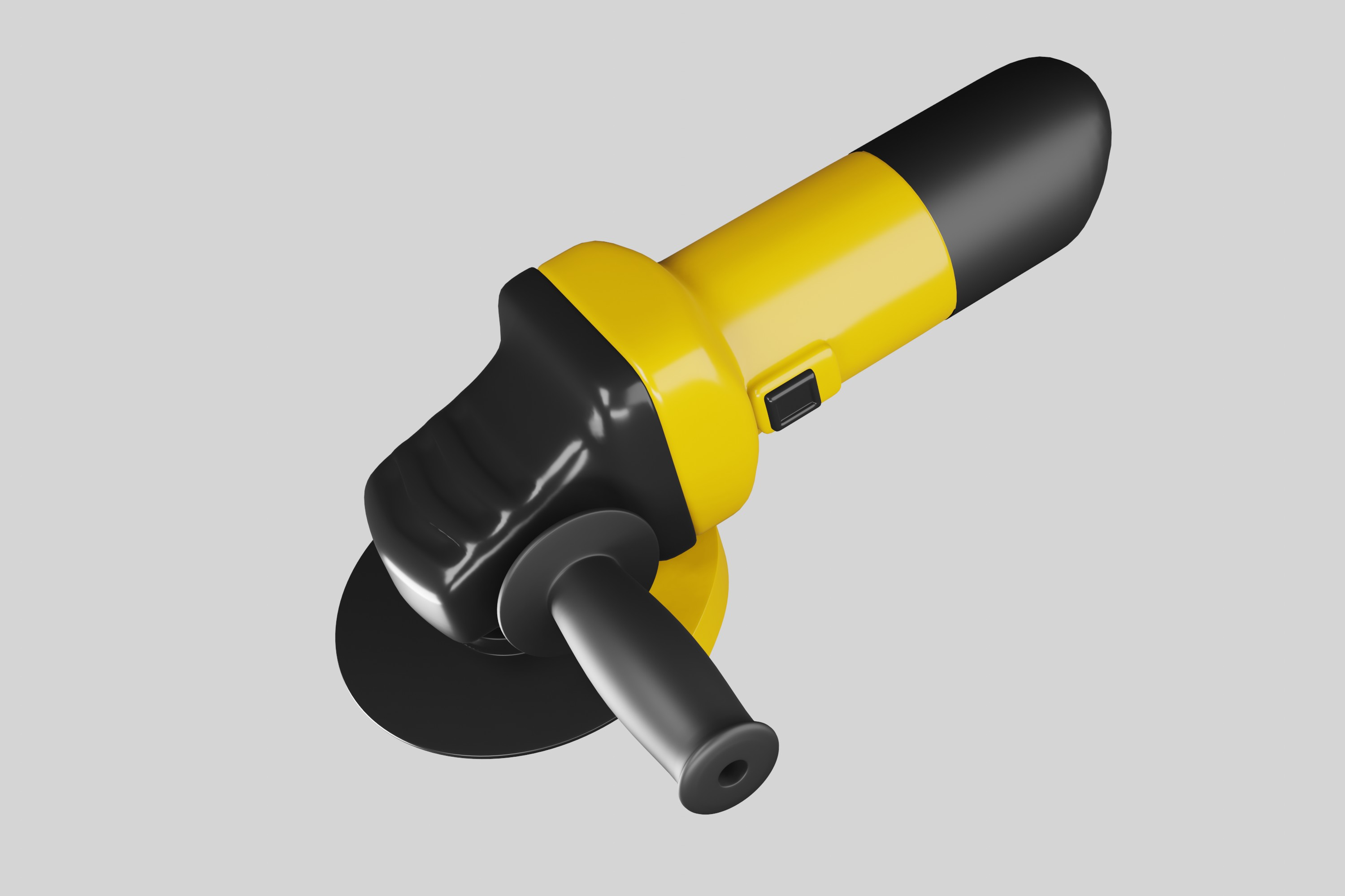 Yellow angle grinding machine tool 3D - TurboSquid 2012107