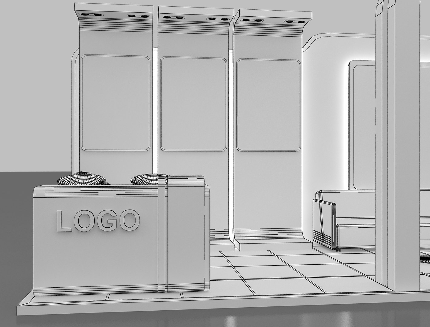 Stand Exhibition Booth 3D Model - TurboSquid 1417011