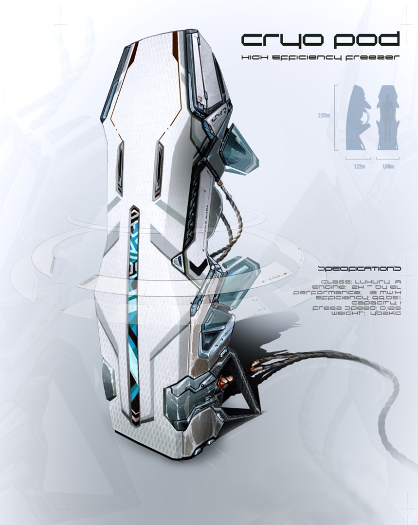 3d Cryopod Pbr