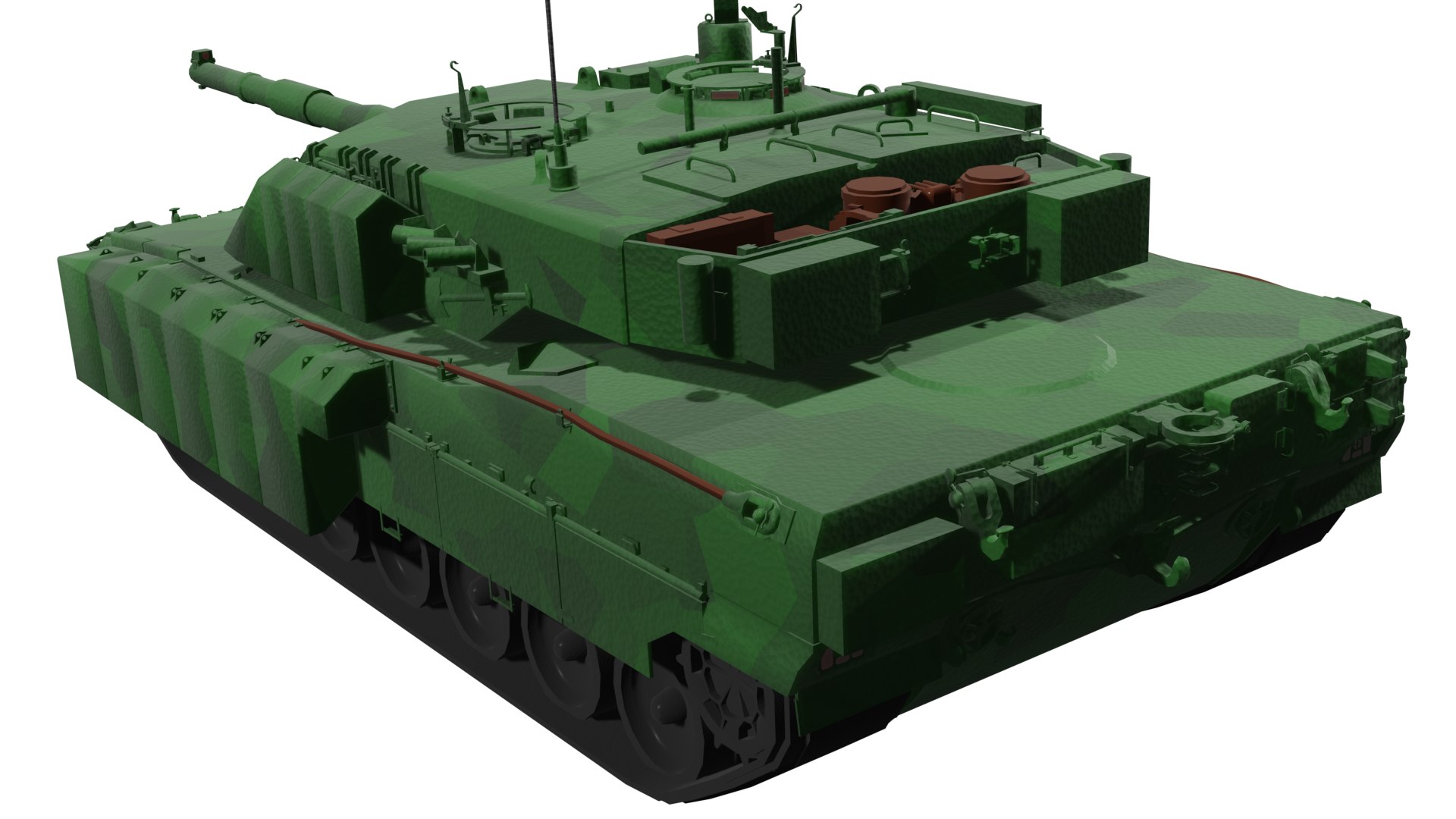 Green Tank C1 Ariete 3D model - TurboSquid 1852160