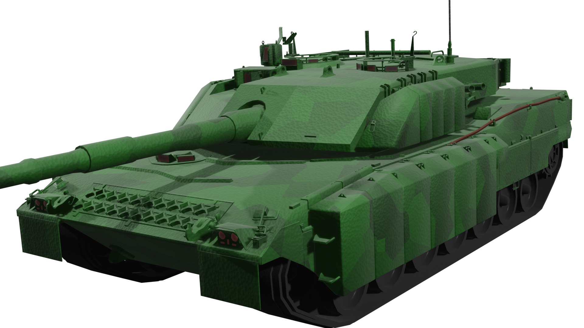 Green Tank C1 Ariete 3D model - TurboSquid 1852160