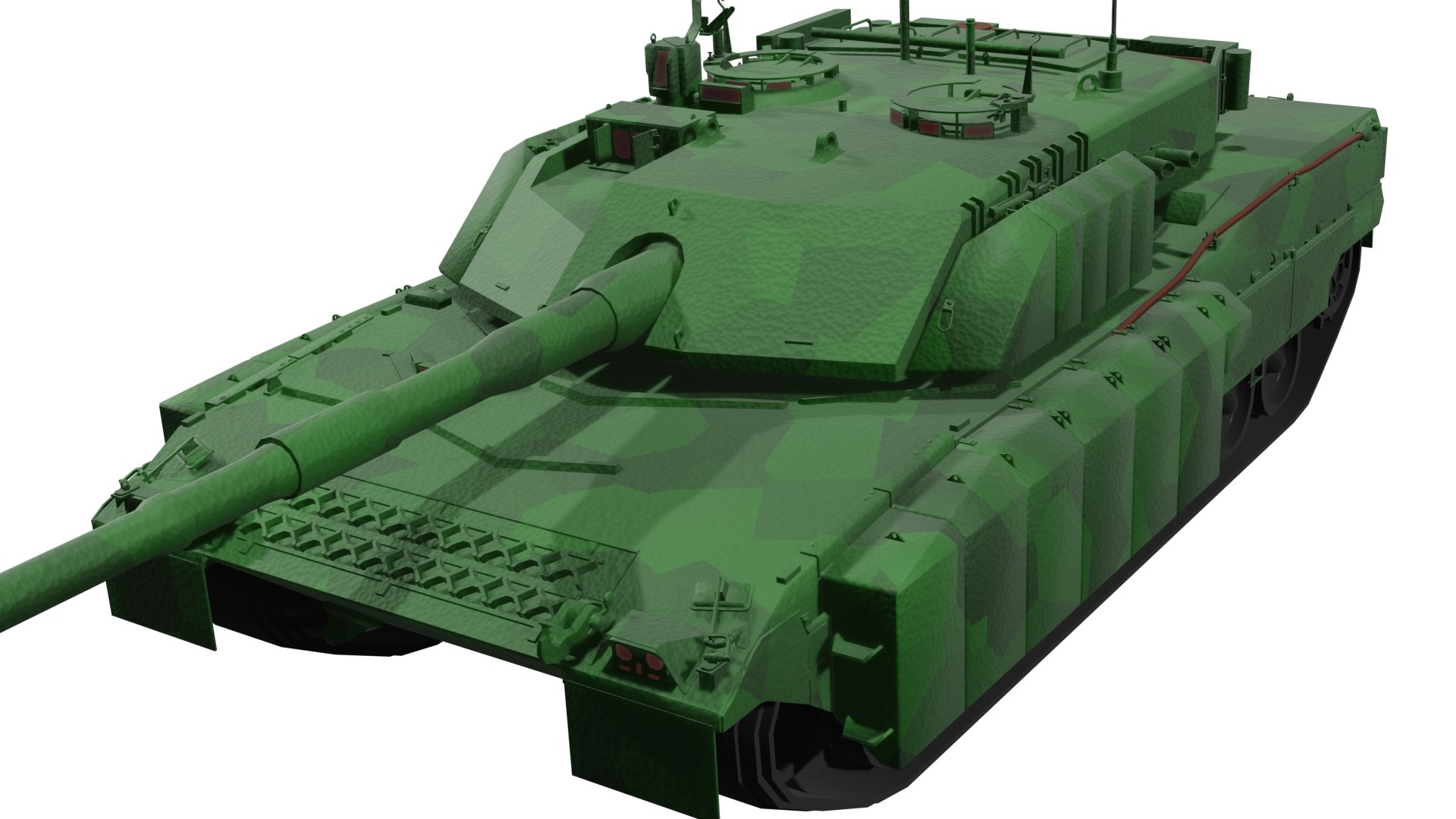 Green Tank C1 Ariete 3D model - TurboSquid 1852160