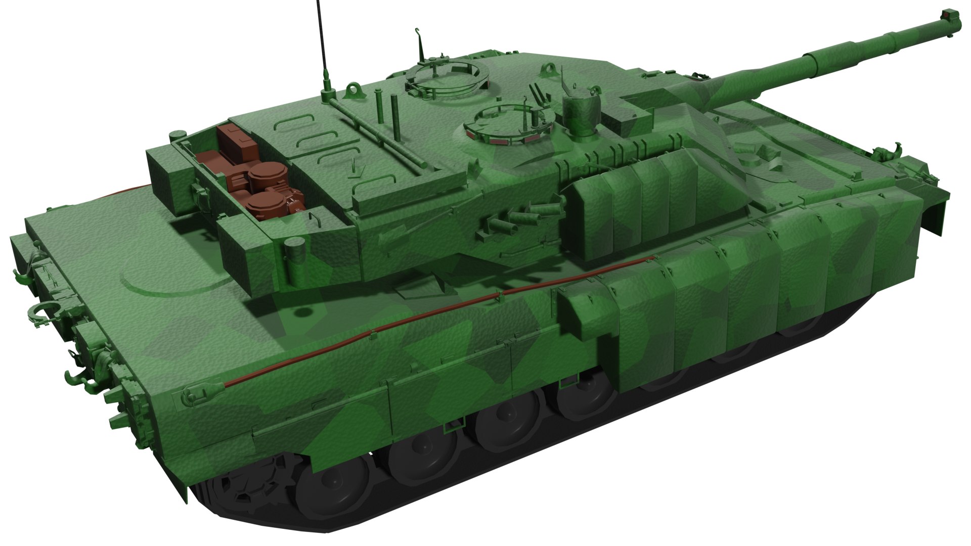 Green Tank C1 Ariete 3D model - TurboSquid 1852160