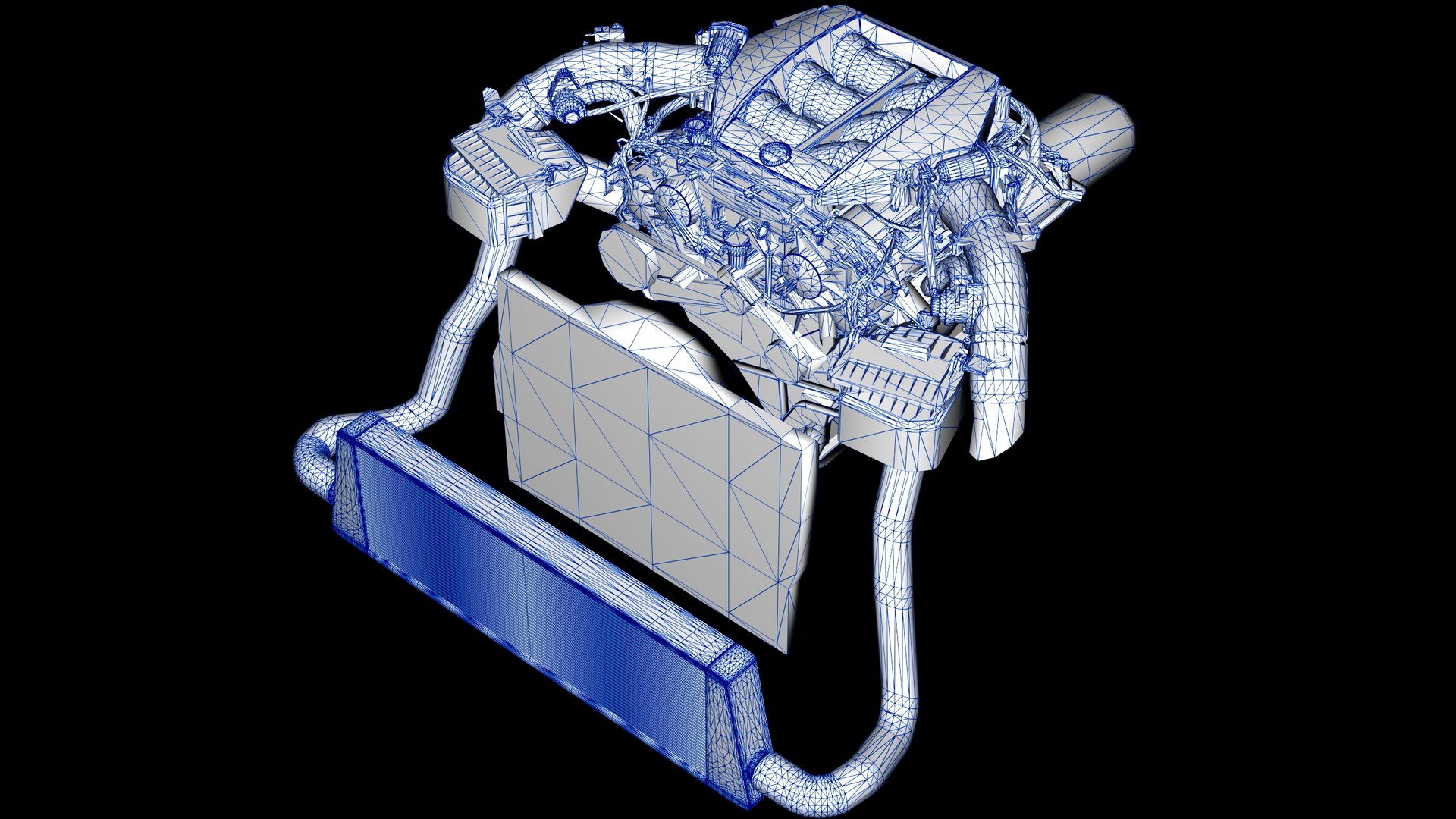 VR38DETT Nissan GTR R35 Low Poly Engine 3D Model - TurboSquid 2307264