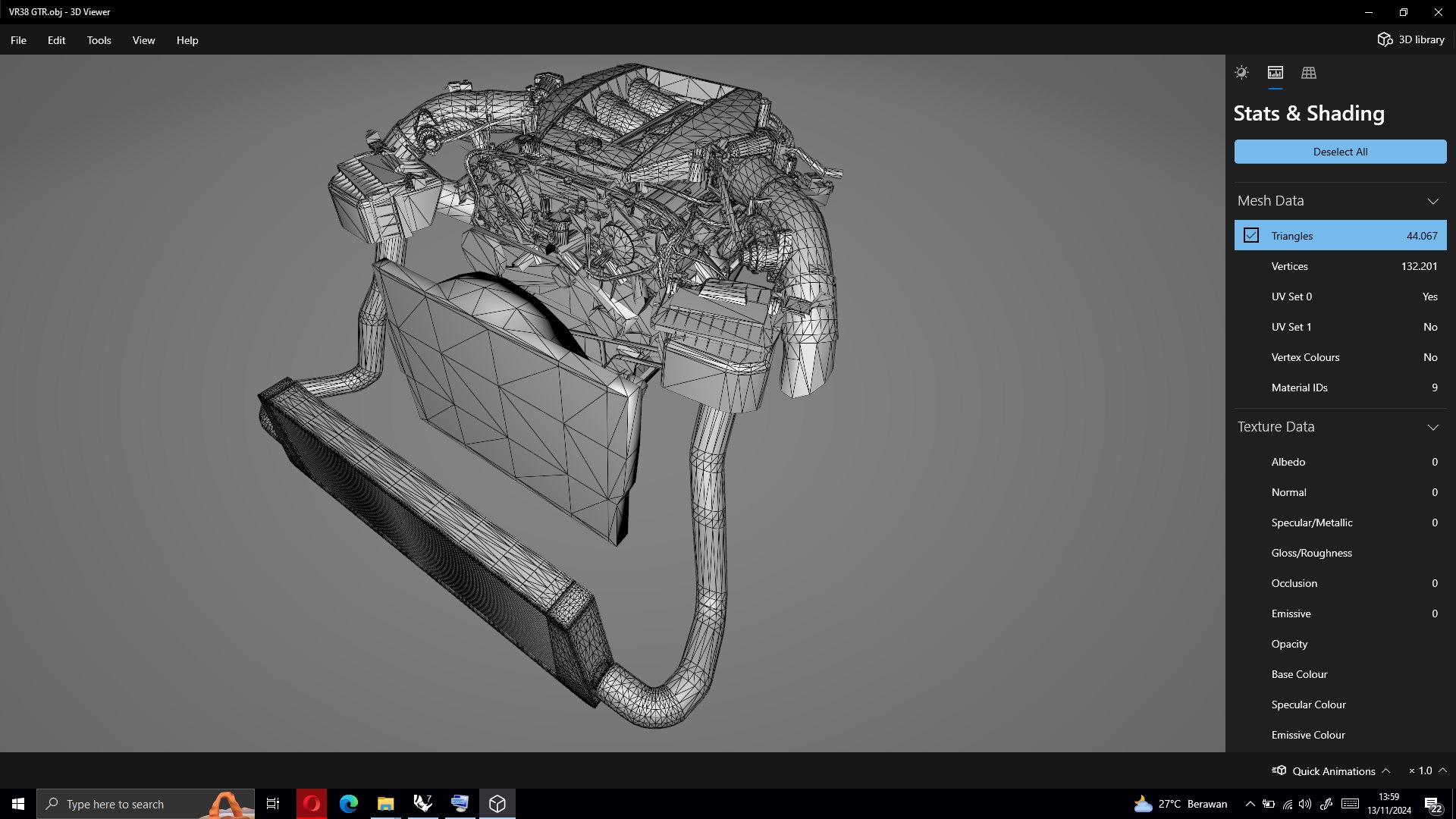 VR38DETT Nissan GTR R35 Low Poly Engine 3D Model - TurboSquid 2307264