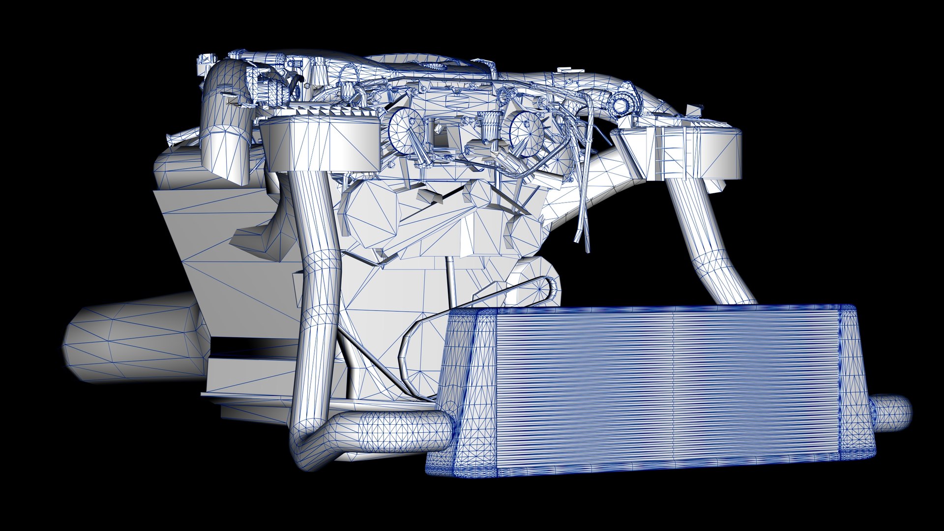 VR38DETT Nissan GTR R35 Low Poly Engine 3D Model - TurboSquid 2307264