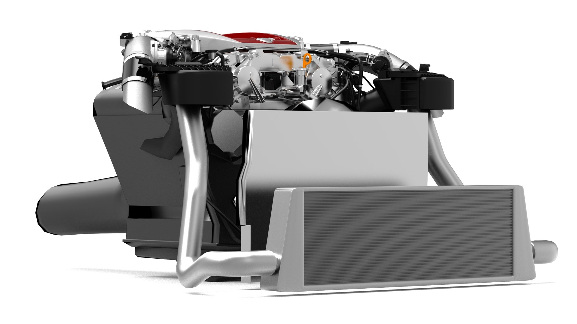 VR38DETT Nissan GTR R35 Low Poly Engine 3D Model - TurboSquid 2307264