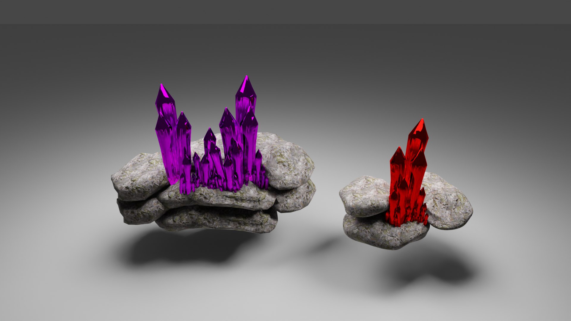 3D Crystal Ores By Zystudio Model - TurboSquid 2129810