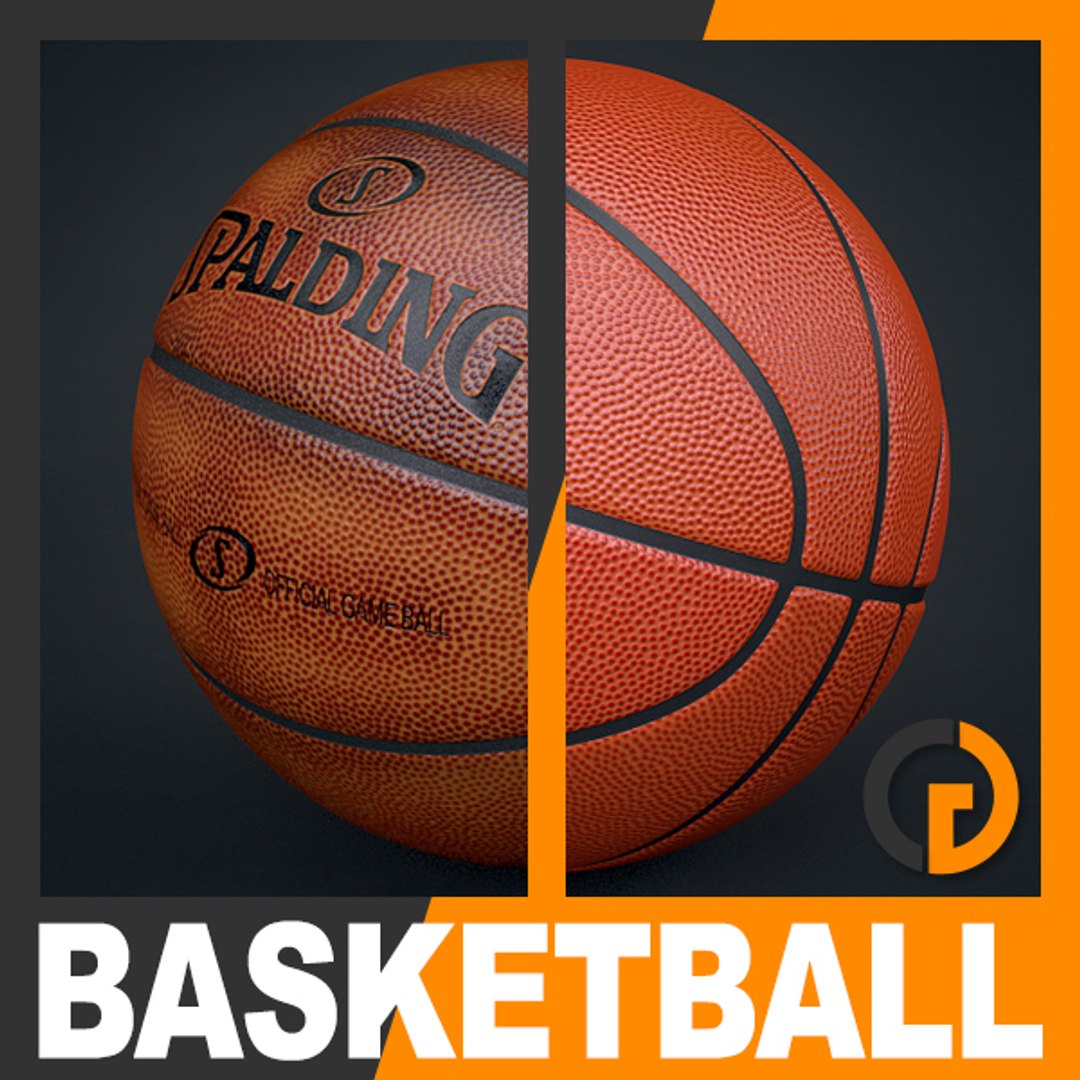 Spalding Official Basketball Balls 3d Model