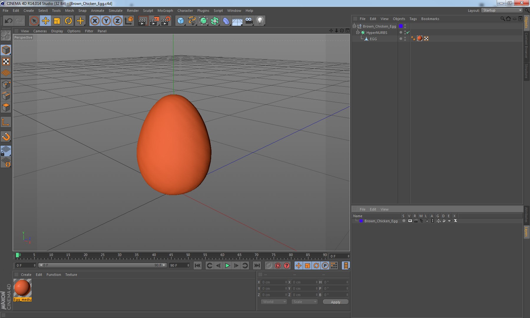 3D Brown Chicken Egg Model - TurboSquid 1247258