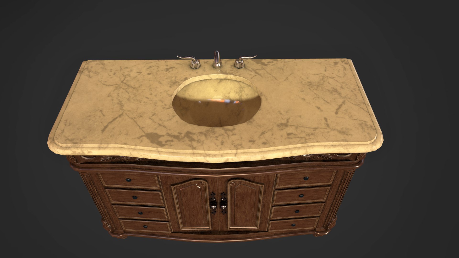 Vanity 3D Model - TurboSquid 1641869