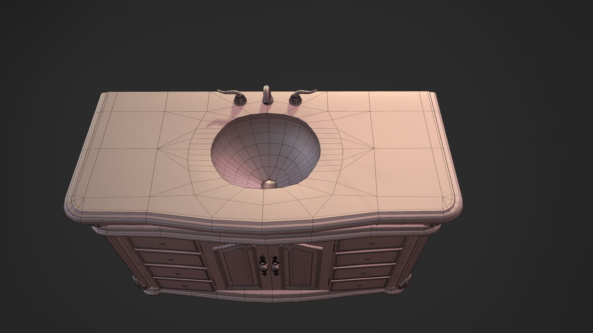 Vanity 3D Model - TurboSquid 1641869