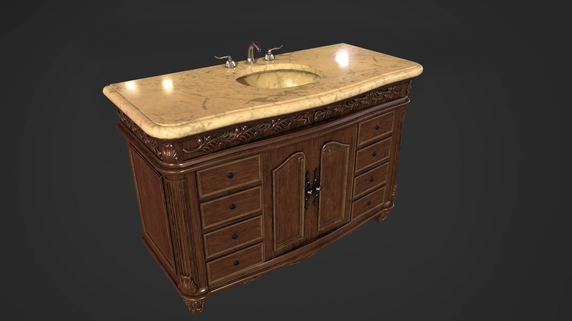 Vanity 3D Model - TurboSquid 1641869