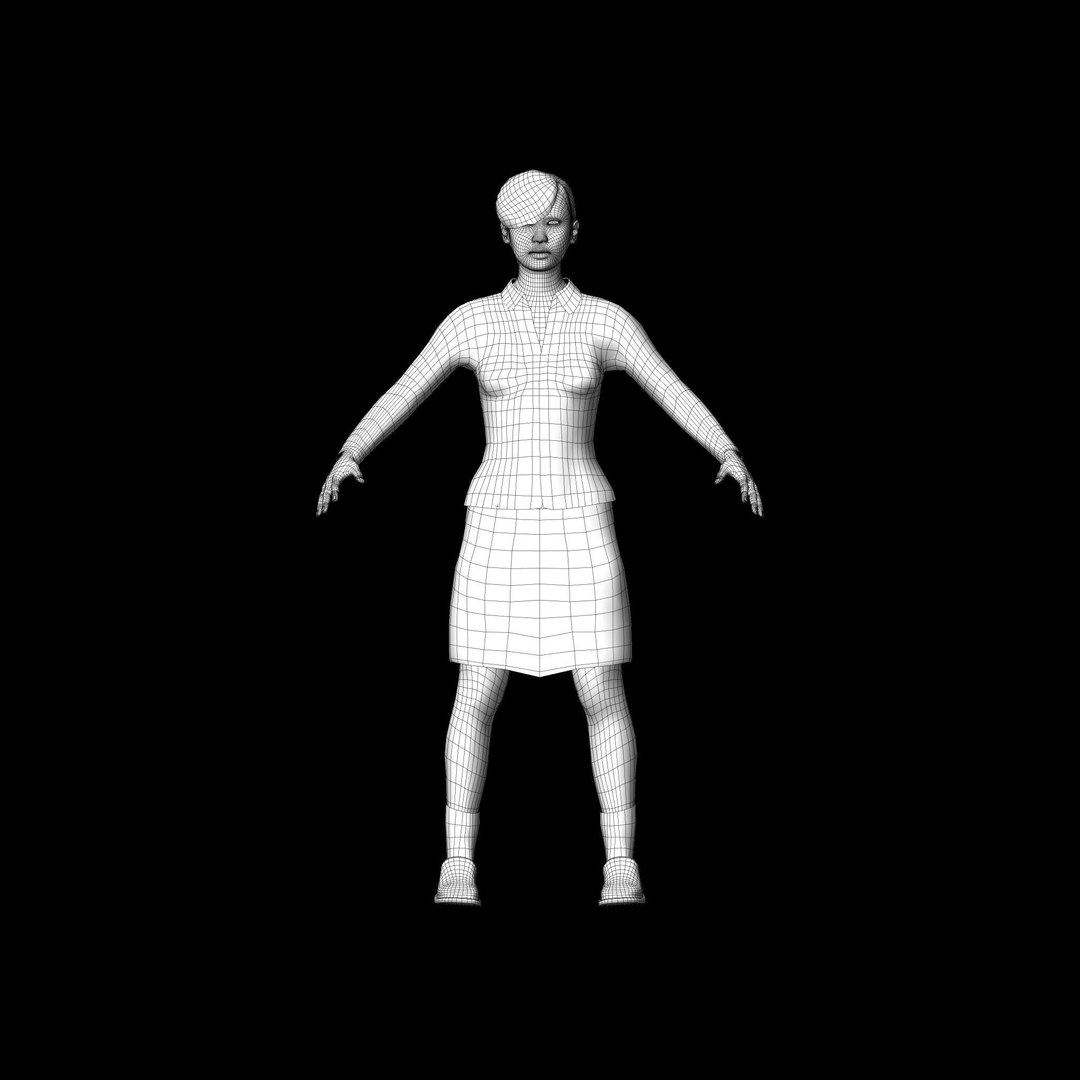 Character Pack Female 3D Model - TurboSquid 1429937